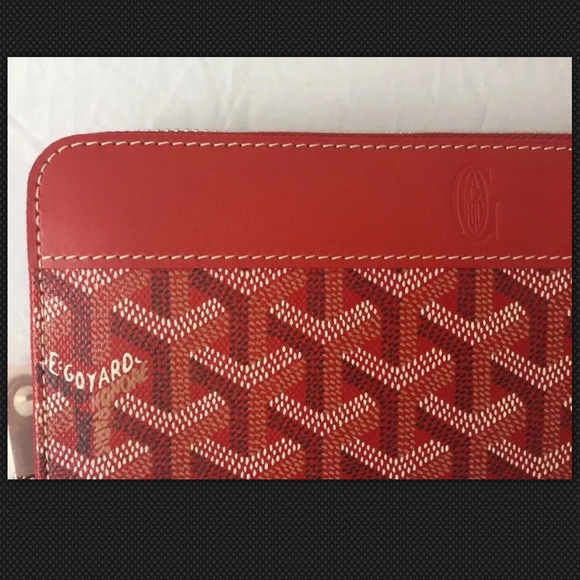 Goyard | Bags | Red Goyard Wallet | Poshmark